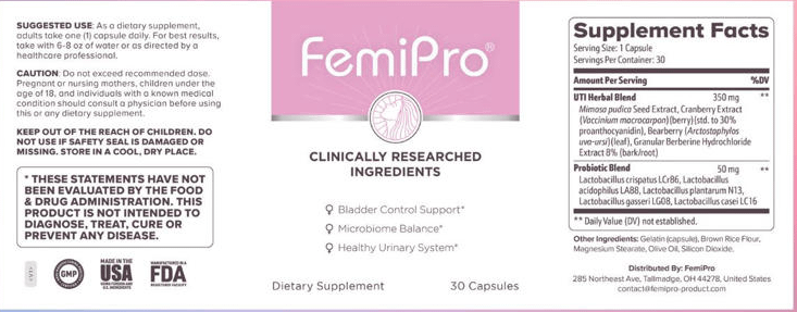 Affordable FemiPro for Women Bledder control in US - Health Harmony